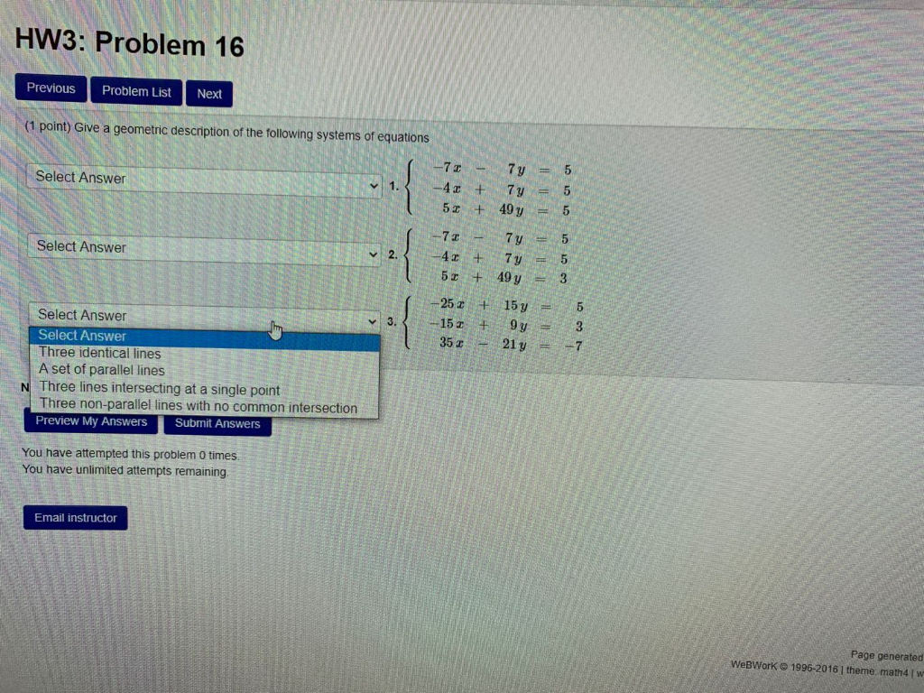 Solved HW3: Problem 16 Previous Problem List Next (1 point) | Chegg.com