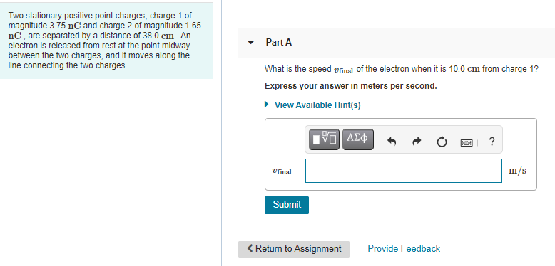 Solved Two stationary positive point charges, charge 1 of | Chegg.com