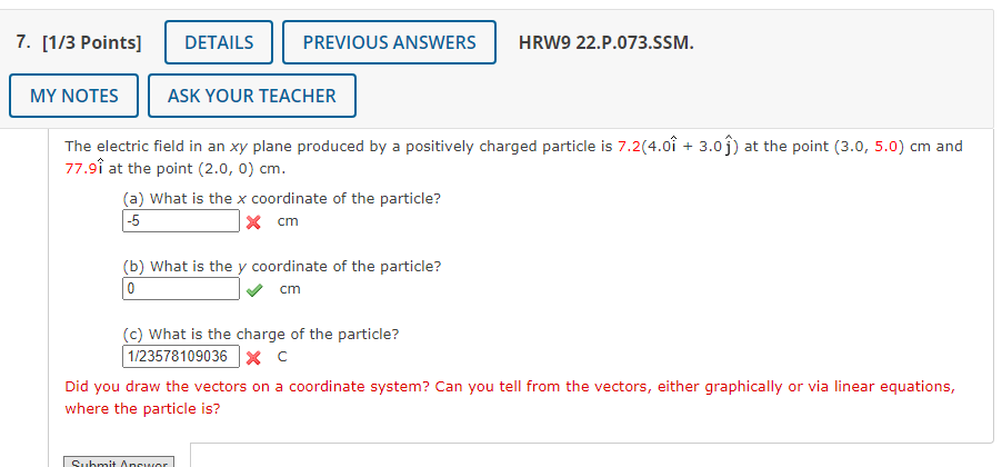 Solved The electric field in an xy plane produced by a | Chegg.com