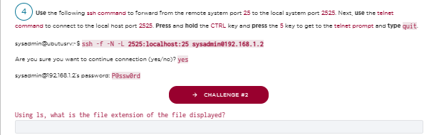 Solved 4 Use the following ssh commsnd to forward from the | Chegg.com