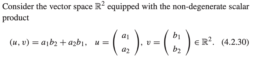 Solved Consider the vector space R2 equipped with the | Chegg.com