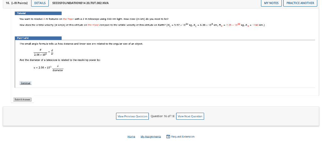 Solved Part 1 of 4 The small angle formula tells us haw | Chegg.com