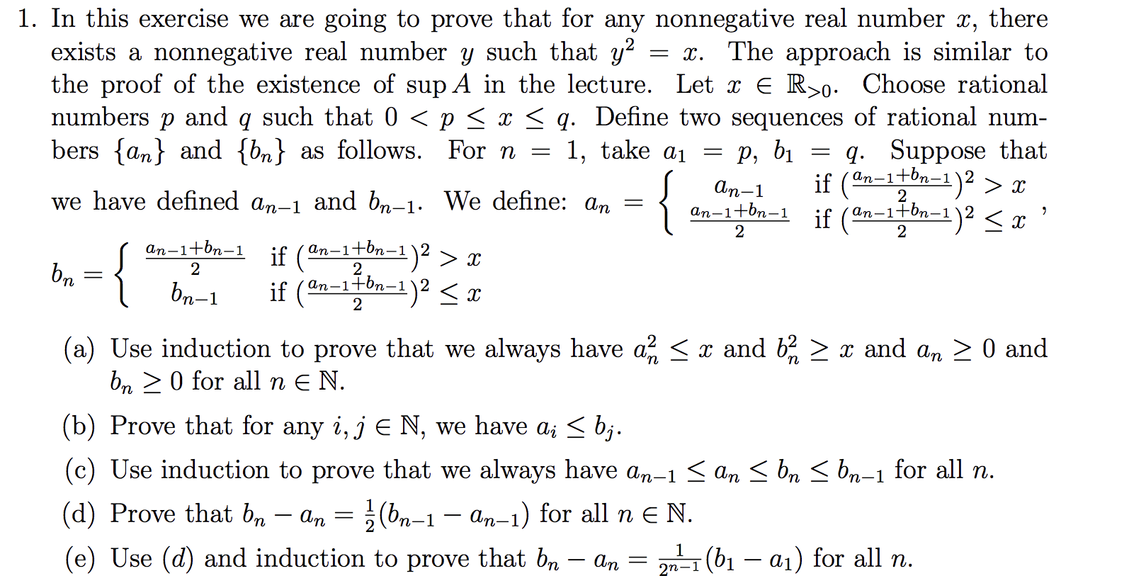 Solved 1. In this exercise we are going to prove that for | Chegg.com