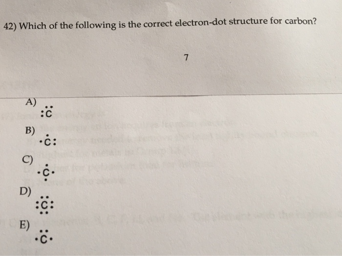 Electron Dot Structure For Carbon
