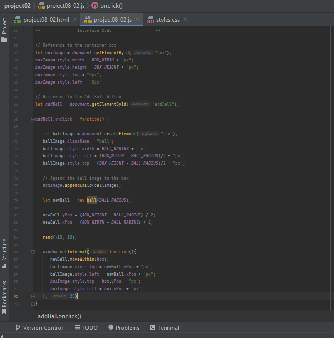 1 Project project02 #project08-02.html | Chegg.com