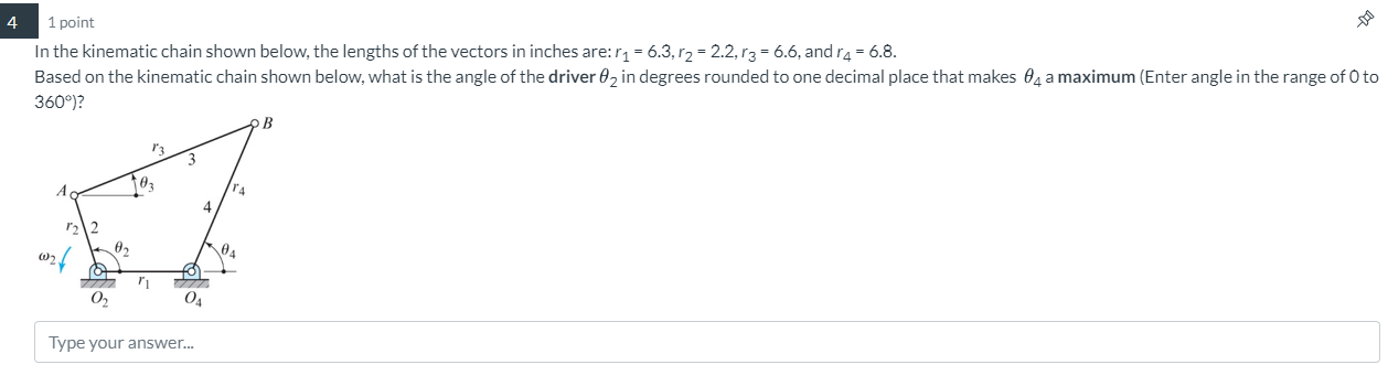 Solved 41 ﻿pointIn ﻿the kinematic chain shown below, the | Chegg.com