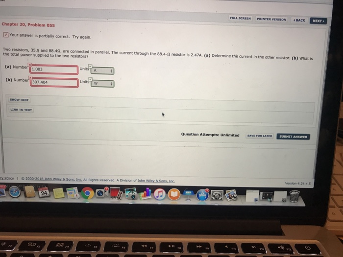 Solved FULL SCREEN PRINTER VERSION ·BACK NEXT Chapter 20, | Chegg.com