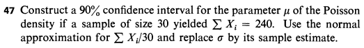 Solved 47 Construct a 90% confidence interval for the | Chegg.com