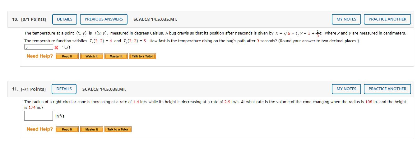 Solved 10. [0/1 Points] DETAILS PREVIOUS ANSWERS SCALC8 | Chegg.com