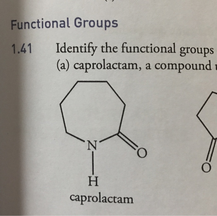 Solved Functional Groups 1.41 Identify the functional groups | Chegg.com