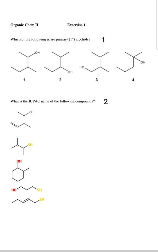 Solved This is an O-Chem II study pack. i completed a copy | Chegg.com