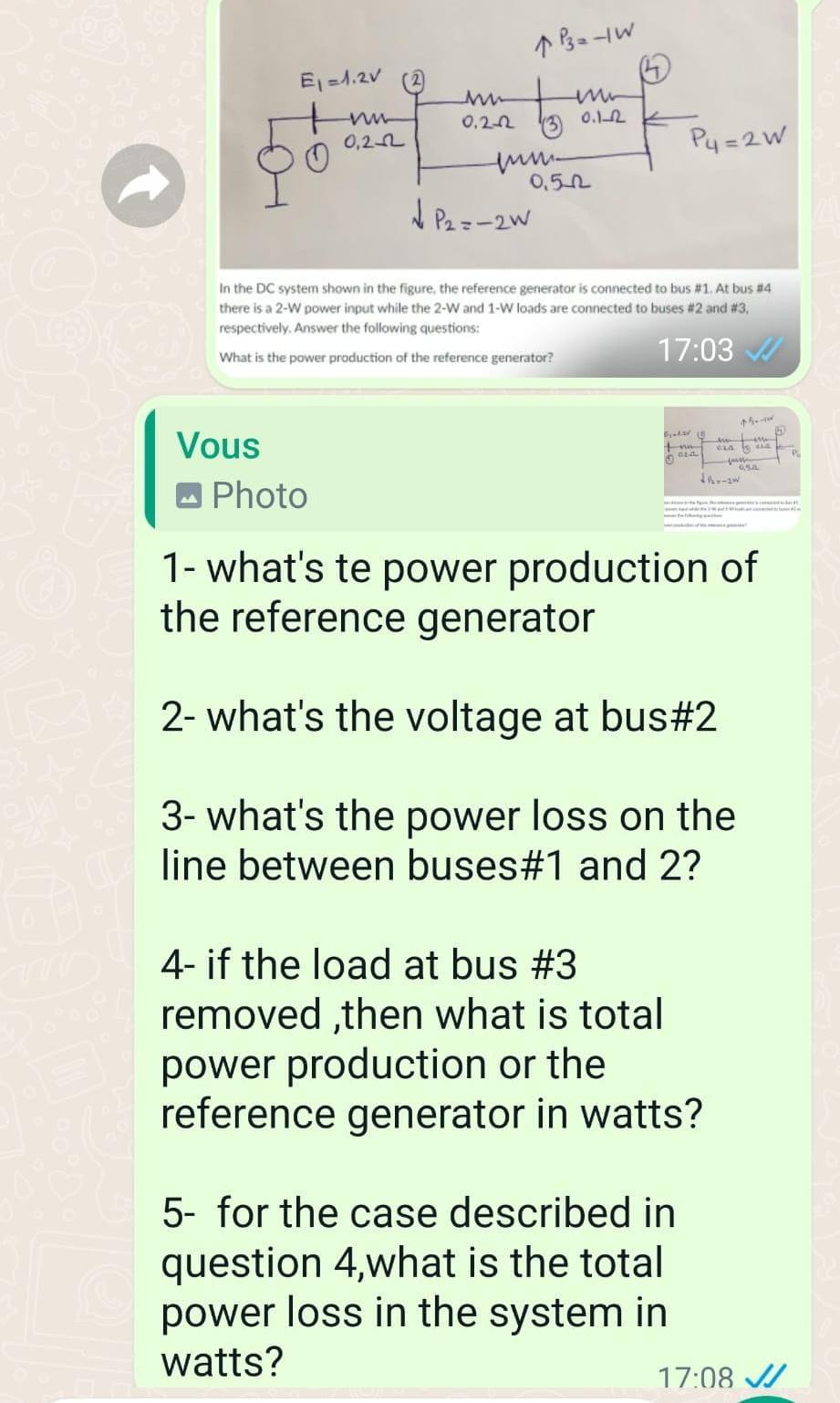 Vous Photo 1- what's te power production of the | Chegg.com