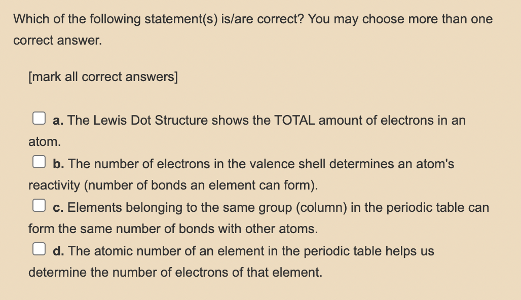 Solved Which of the following statement(s) is/are correct? | Chegg.com