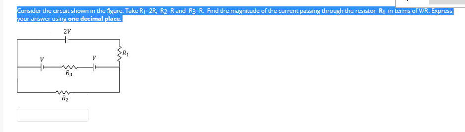 Solved Consider the circuit shown in the figure. Take R=2R, | Chegg.com