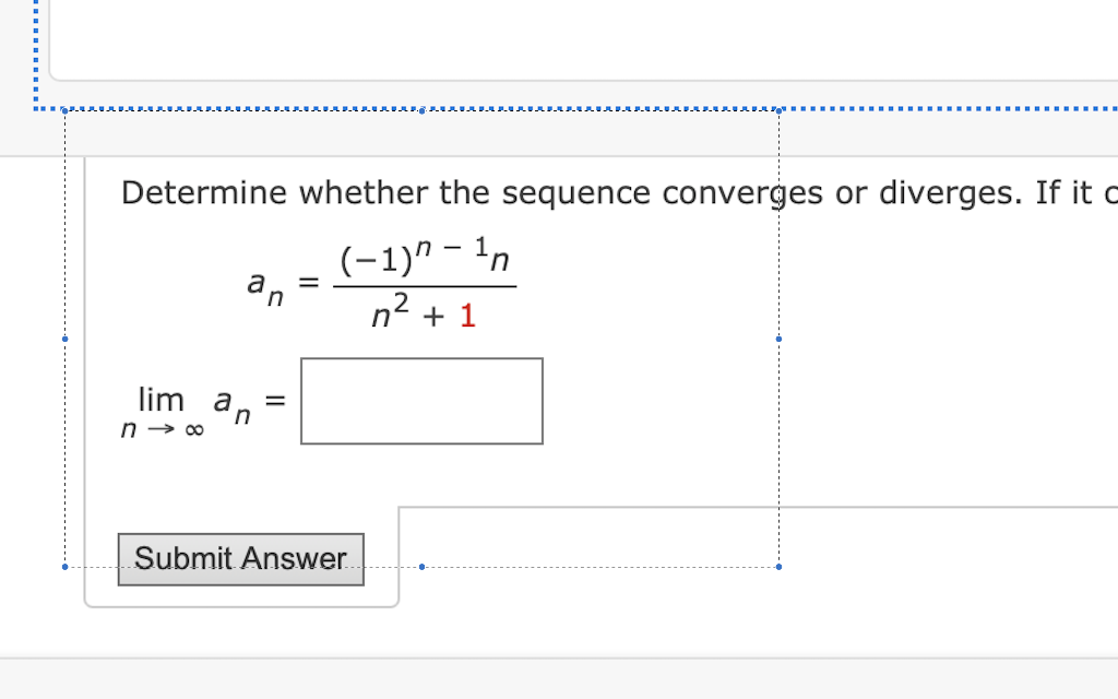 Solved Determine whether the sequence converges or diverges. | Chegg.com