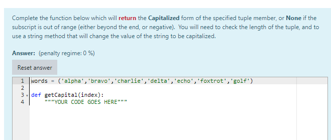 Solved Complete the function below which will return the | Chegg.com