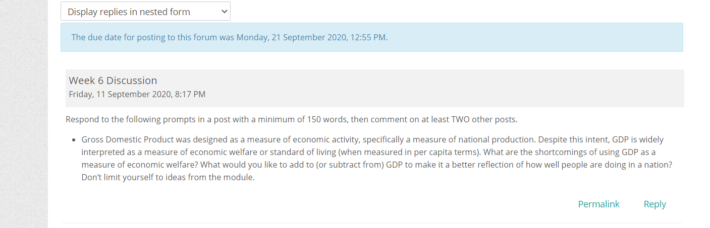 Solved Display replies in nested form The due date for | Chegg.com