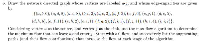 Solved Use this undirected network to answer the following | Chegg.com