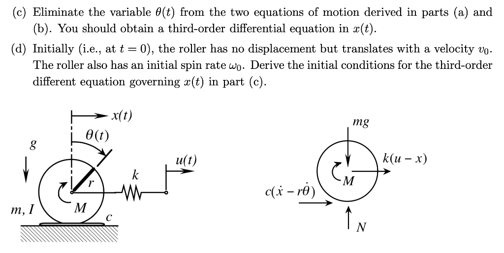 Solved > 2. Figure 2 shows a roller rolling and slipping at | Chegg.com