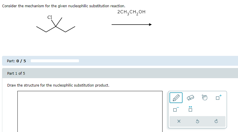 Solved Consider the mechanism for the given nucleophilic | Chegg.com