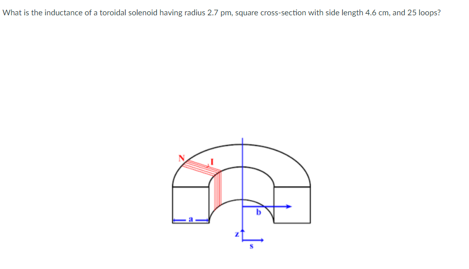 Solved What is the inductance of a toroidal solenoid having | Chegg.com