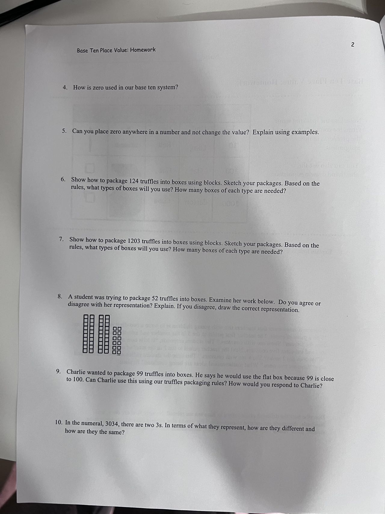 Solved How is zero used in our base ten system?Can you place | Chegg.com