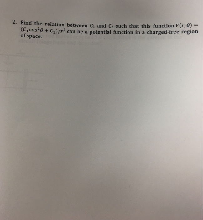 Solved 2. Find the relation between Ci and C2 such that this | Chegg.com