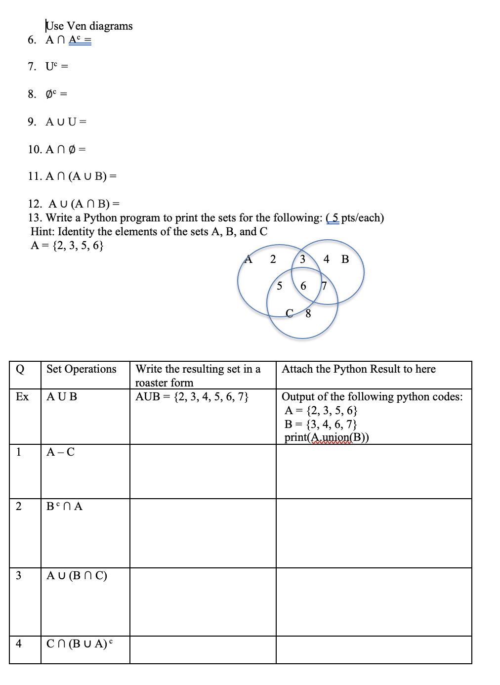 Solved A={2,3,5,6}\# Python code to implement hacking the | Chegg.com