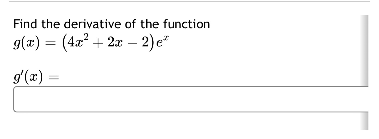 Solved Find the derivative of the function | Chegg.com