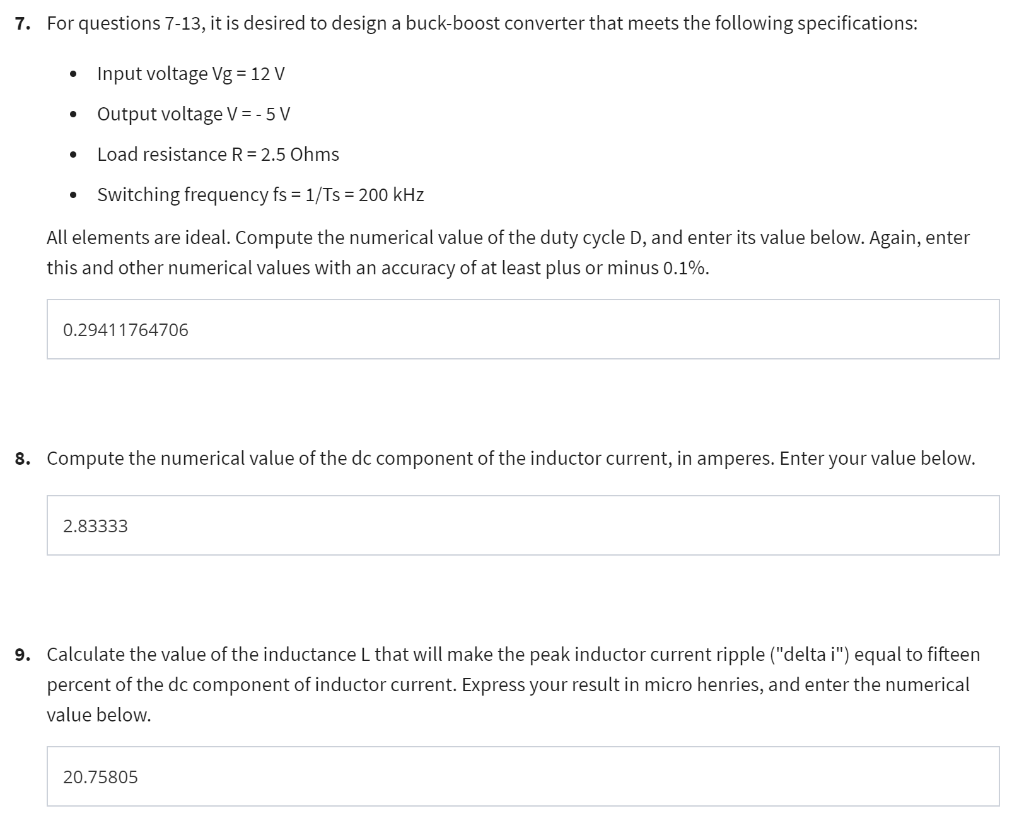 [Solved]: 1. Analysis and design of a buck-bo