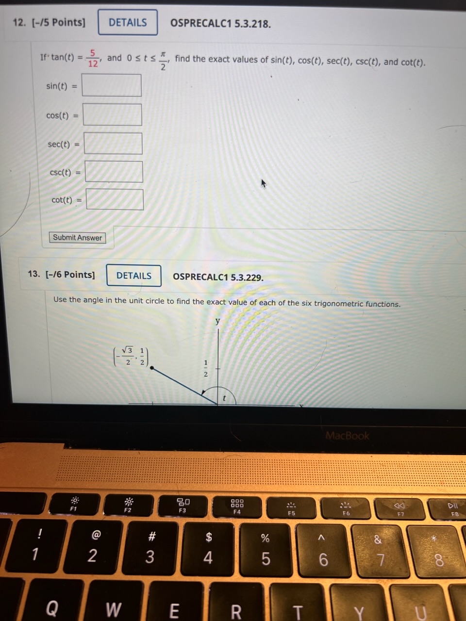 Solved If tan(t)=125, and 0≤t≤2π, find the exact values of | Chegg.com