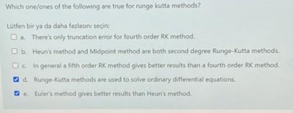Solved Which one/ones of the following are true for runge | Chegg.com