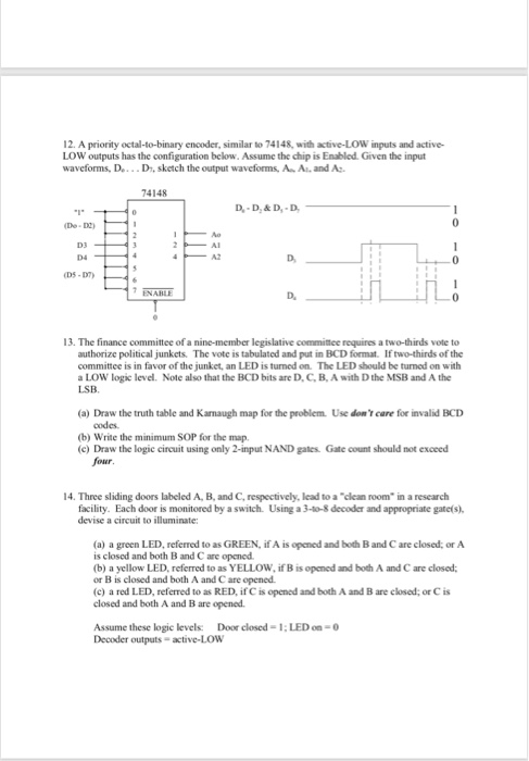 Solved Instructio For all logic circuit designs, use 1/0 to | Chegg.com