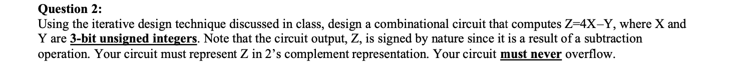 Solved Using the iterative design technique discussed in | Chegg.com
