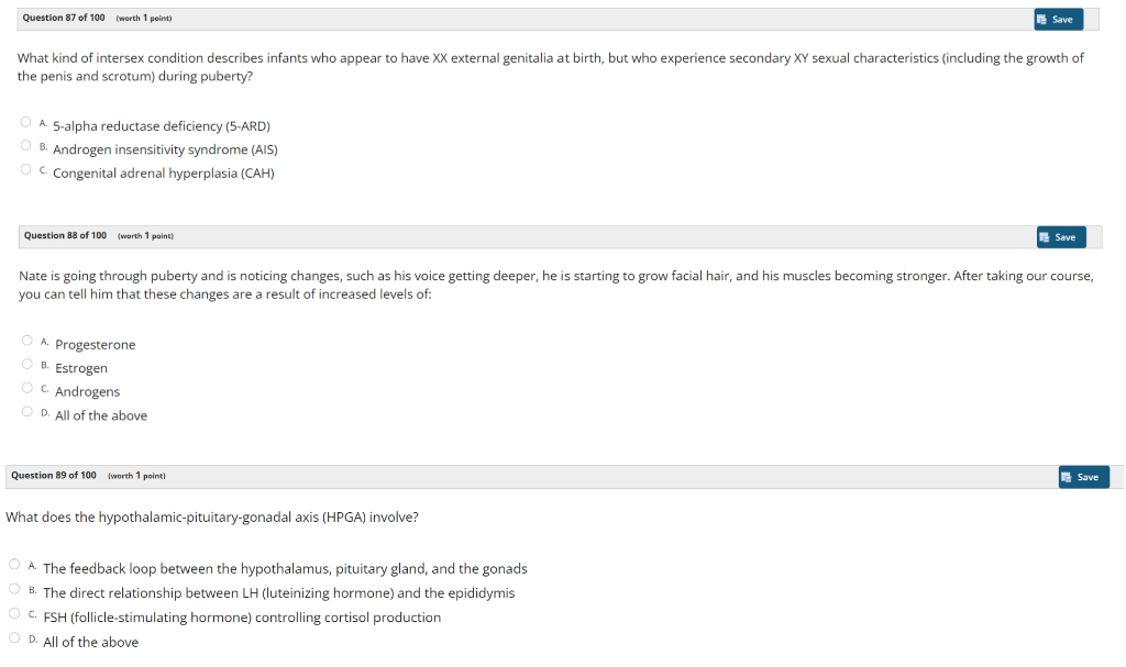 Solved Questions 81 to 90 10 All multiple choice questions | Chegg.com