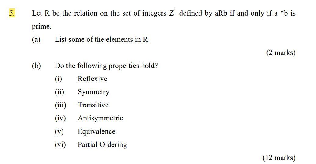 Solved Let R be the relation on the set of integers | Chegg.com