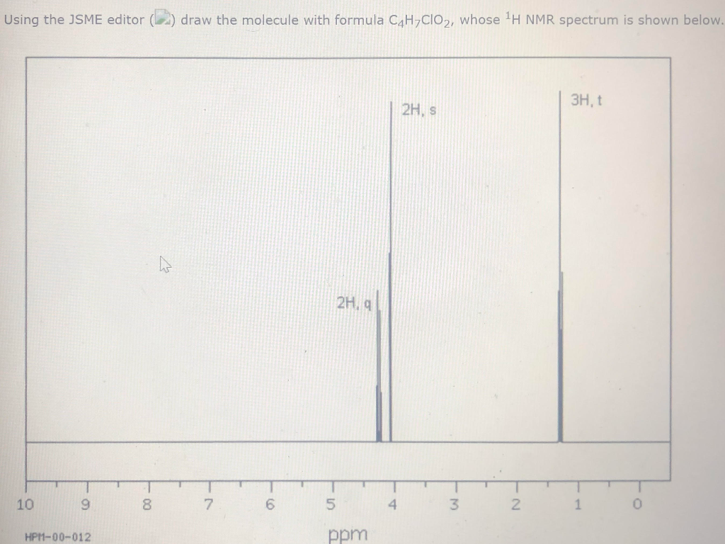 Solved Using the JSME editor () draw the molecule with | Chegg.com