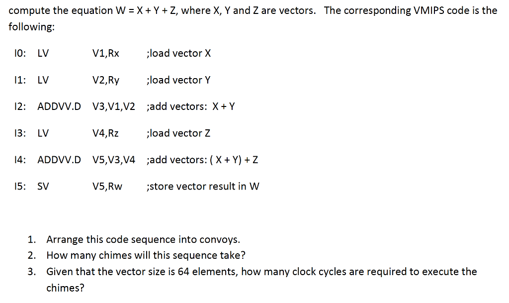 compute the equation W = X + Y + Z, where X, Y and Z | Chegg.com