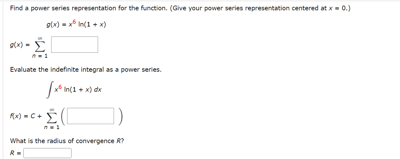Solved Find a power series representation for the function. | Chegg.com
