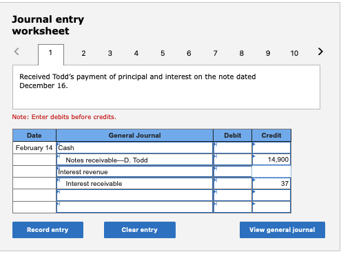 Solved Journal entry worksheet 9 | Chegg.com