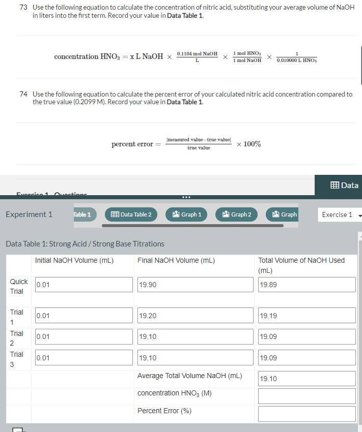 Solved 73 ﻿Use the following equation to calculate the | Chegg.com