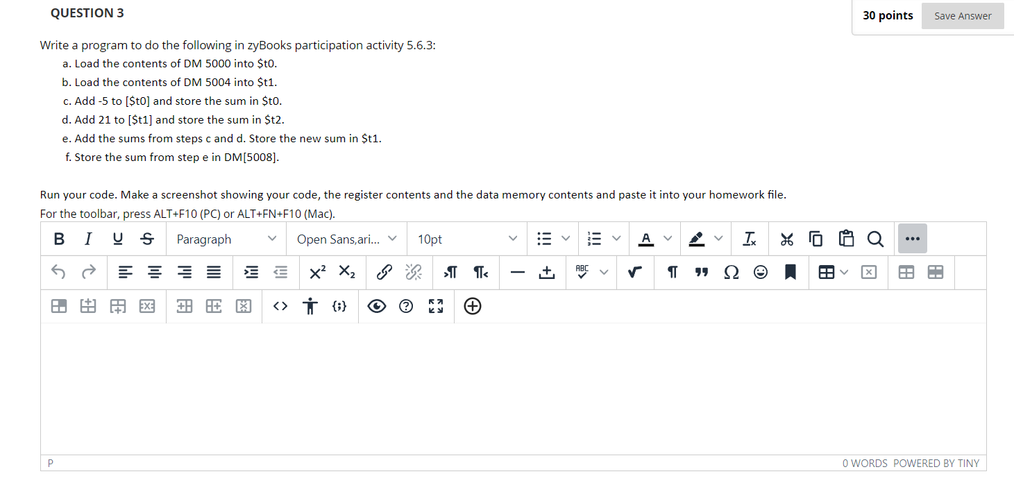 Solved Question 3write A Program To Do The Following In 