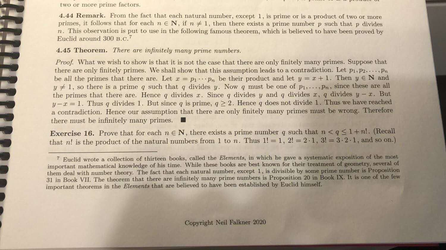 Solved two or more prime factors. 4.44 Remark. From the fact | Chegg.com