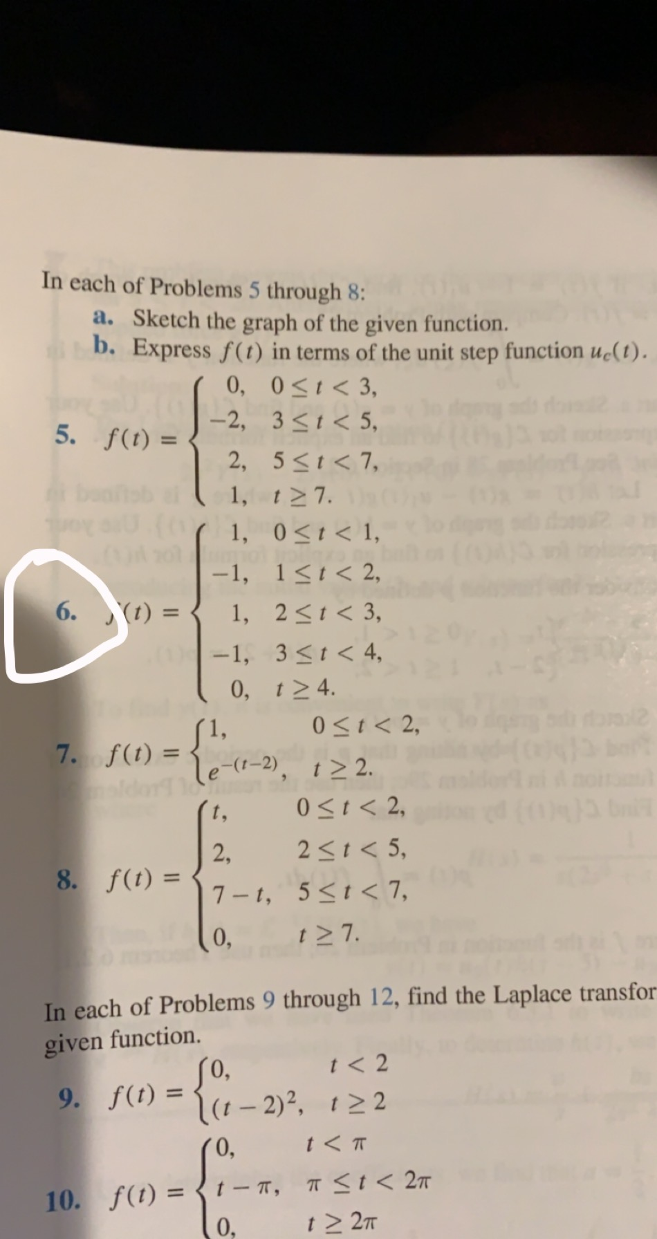 Solved In each of Problems 5 through 8: a. Sketch the graph | Chegg.com