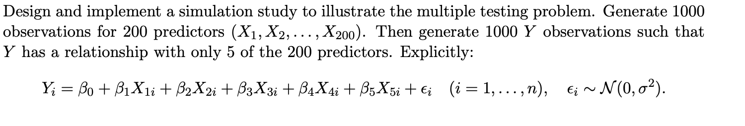 Design and implement a simulation study to illustrate | Chegg.com