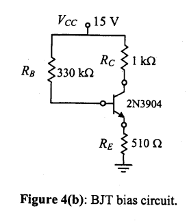 Solved Figure 4(b) : BJT bias circuit.Plot the DC load line | Chegg.com