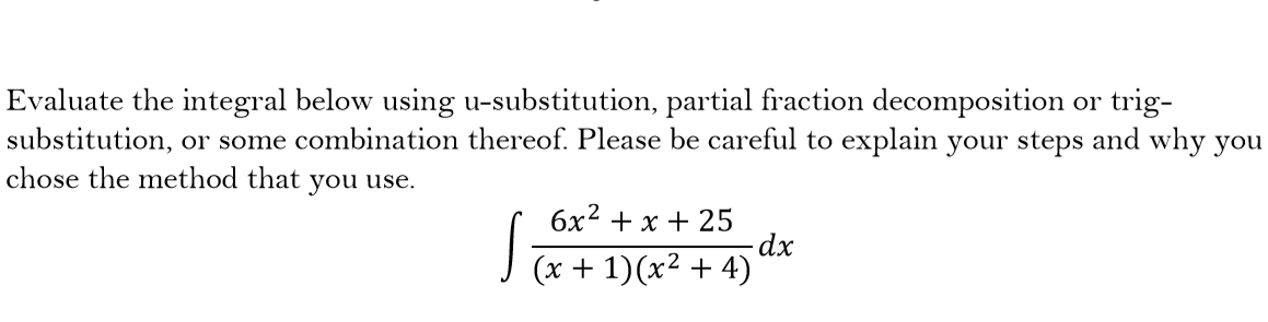 Solved Evaluate the integral below using u-substitution, | Chegg.com