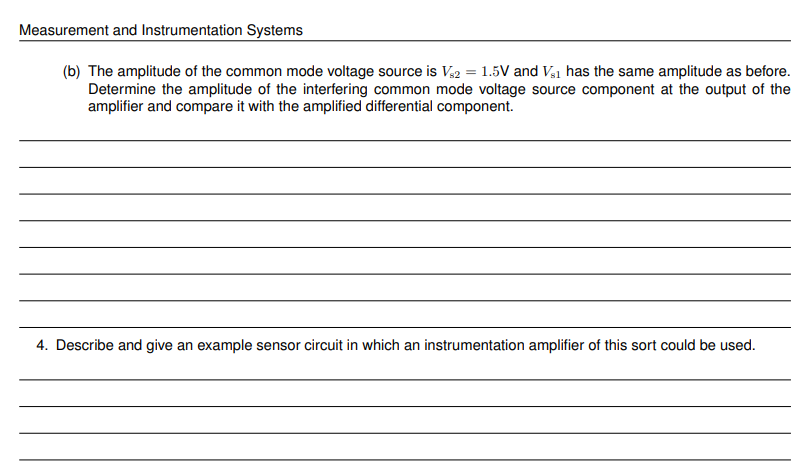 Solved Introduction to Instrumentation Amplifiers An | Chegg.com