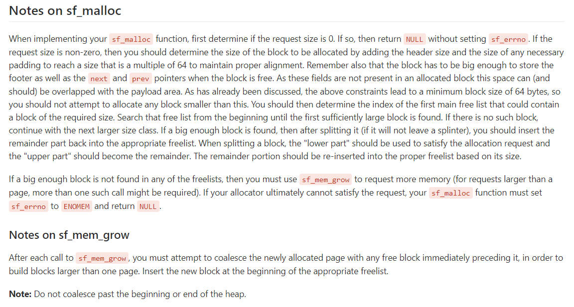 Solved Implement your own version of the malloc | Chegg.com
