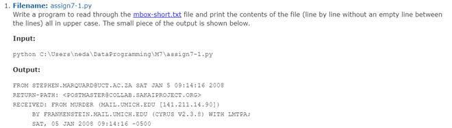 Solved 1 Filename Assign7 1 Py Write A Program To Read